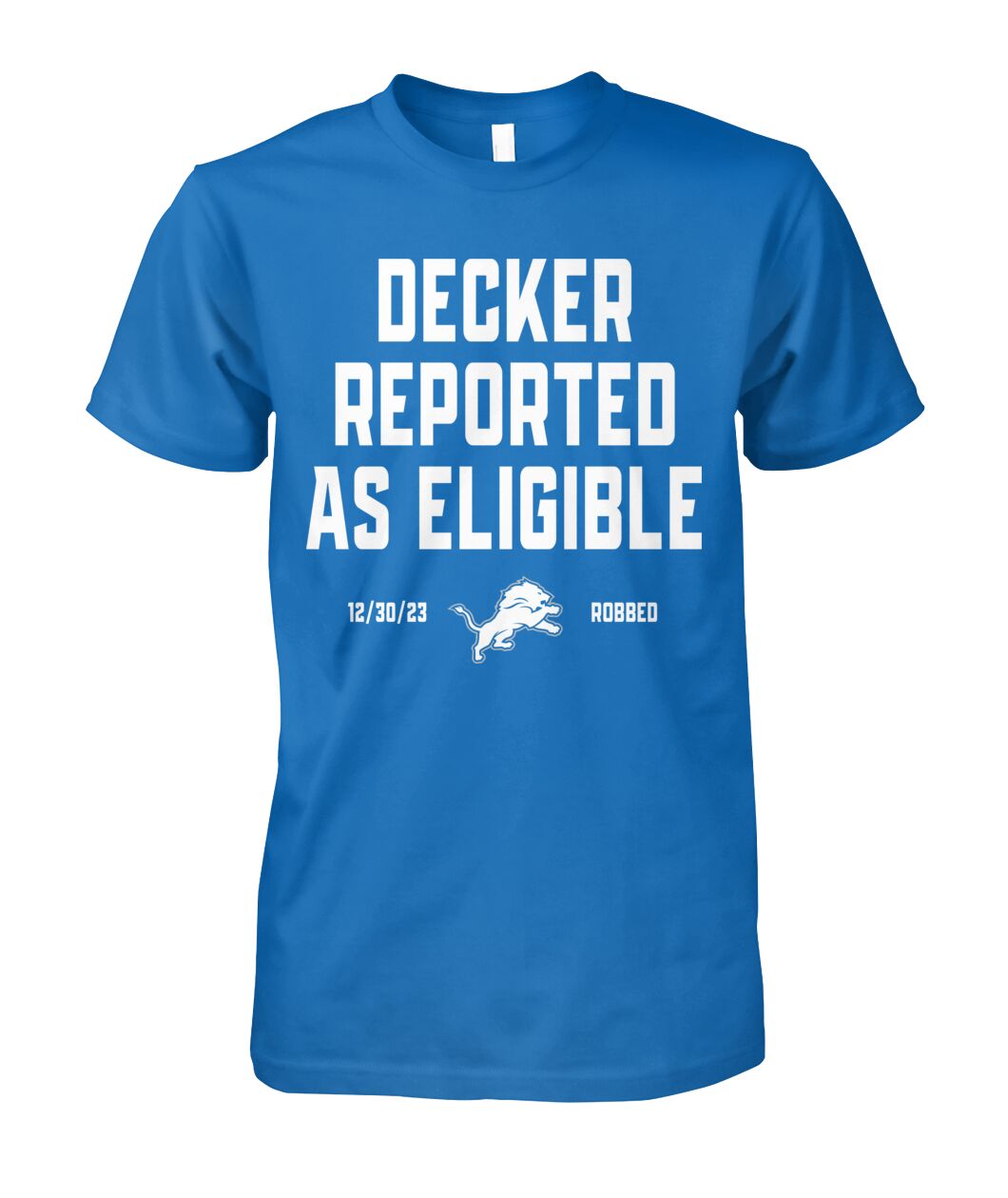 Decker Reported As Eligible Shirt Lions - Viralstyle