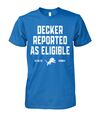 Decker Reported As Eligible Shirt Lions - Viralstyle