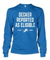 Decker Reported As Eligible Shirt Lions - Viralstyle