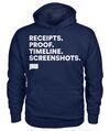 Receipts Proof Timeline Screenshots Shirt - Viralstyle