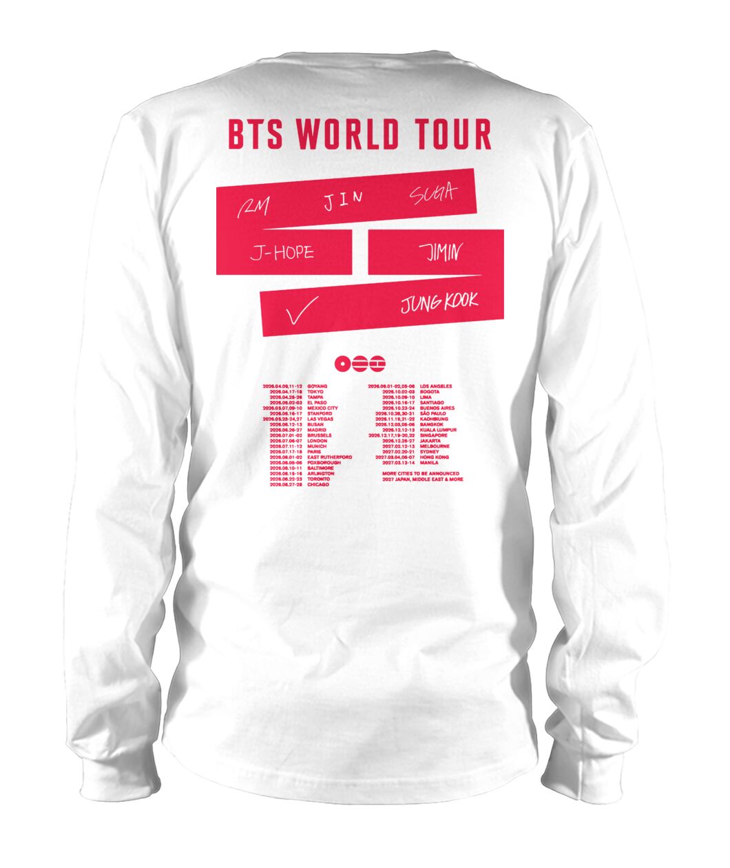 BTS Bangtan Come Back World Tour 2026 Shirt - Viralstyle