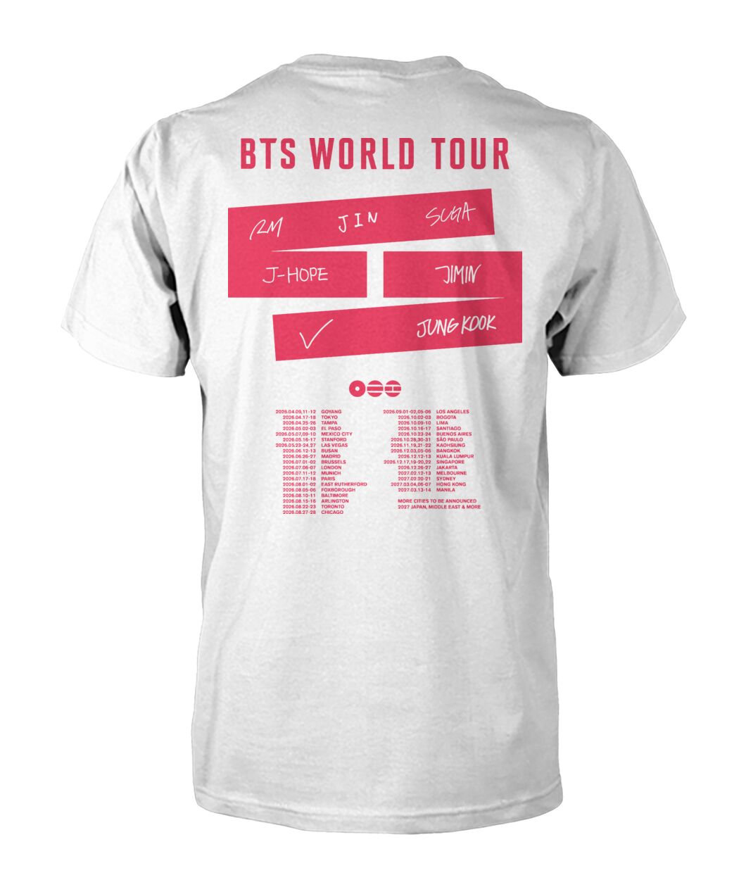 Official BTS Bangtan Come Back World Tour 2026 Shirt - BTS Hoodie ...