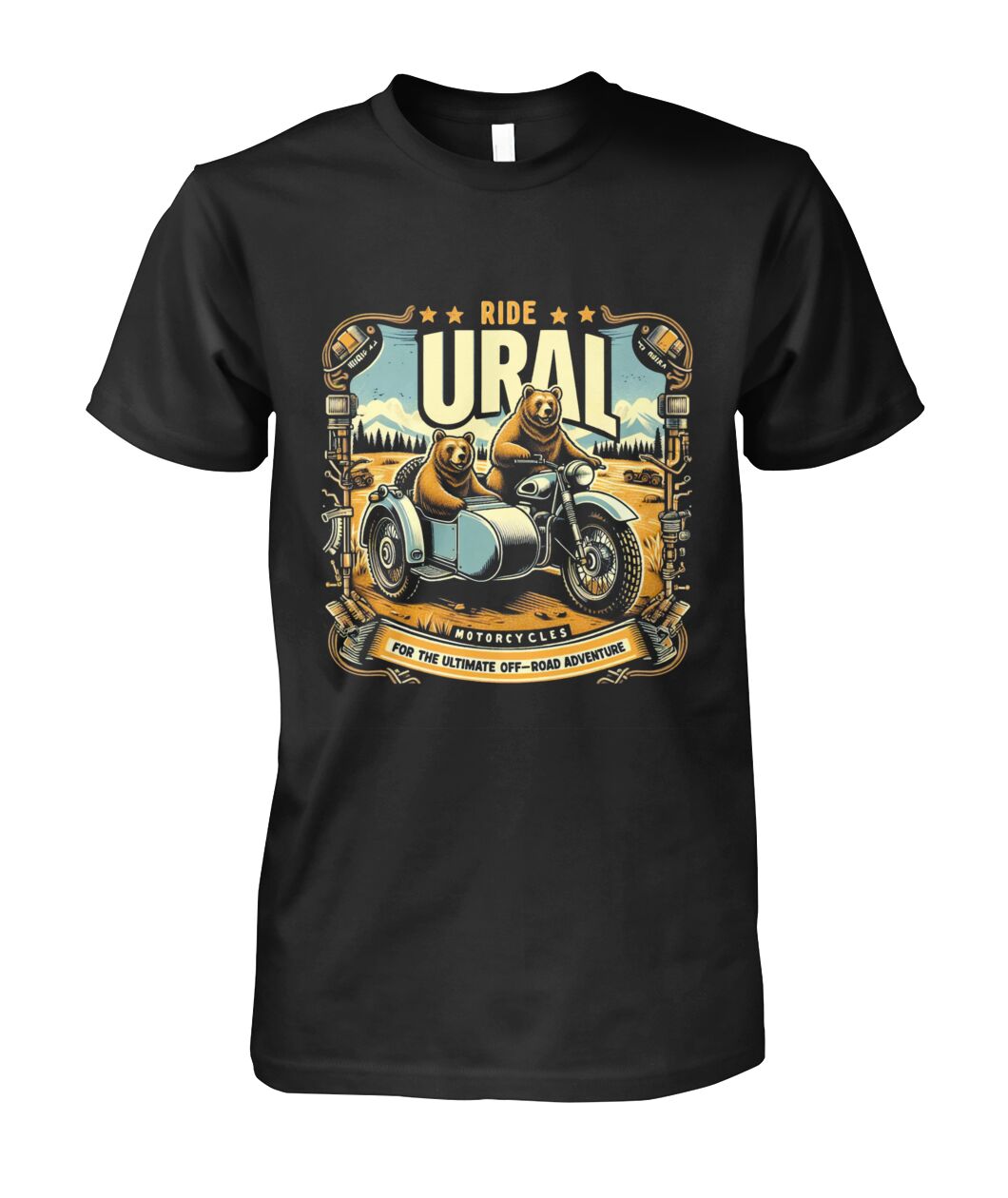 Ural Motorcycle Enthusiast Unique T-Shirt Design for Riders - Viralstyle