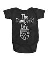 The Pamper'd Life Onesie White Font - Viralstyle