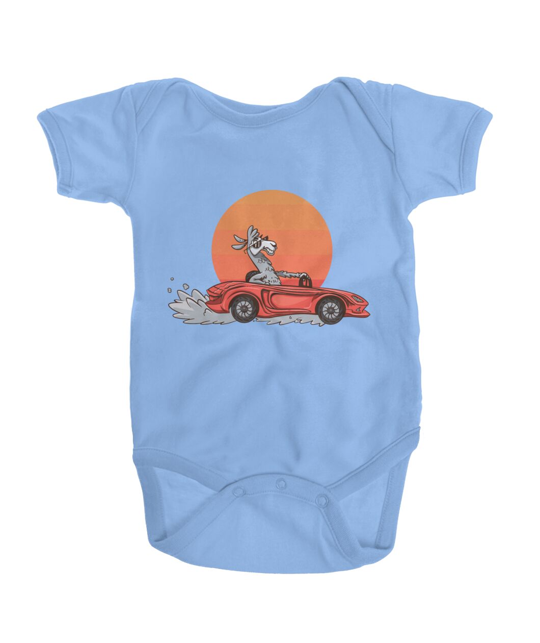 lama car onesie baby so funny , catoon lama car for prince baby so cute ...
